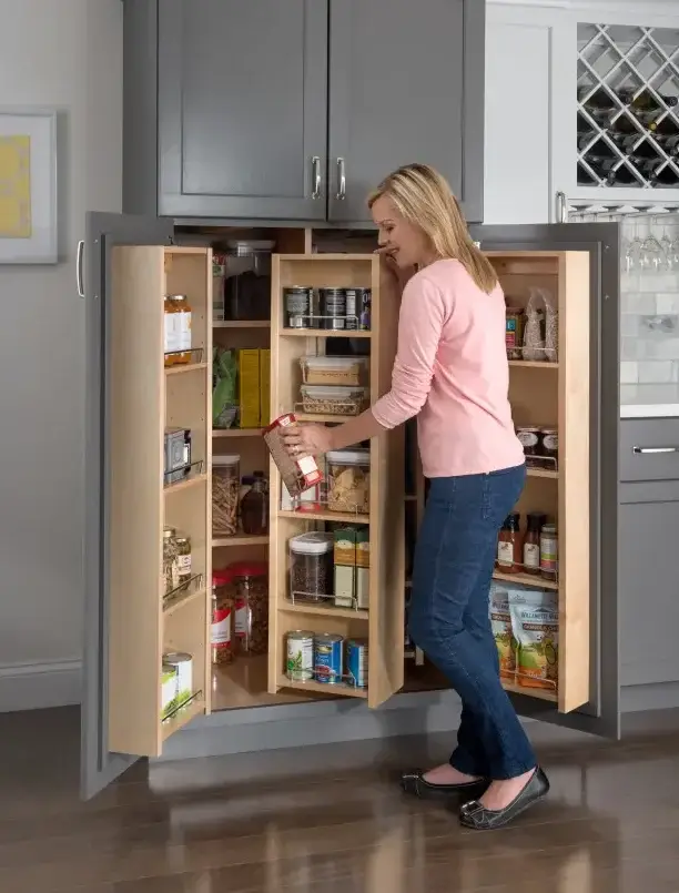 Pantry Storage Enhancements - McCall Cabinetry & Millwork Inc